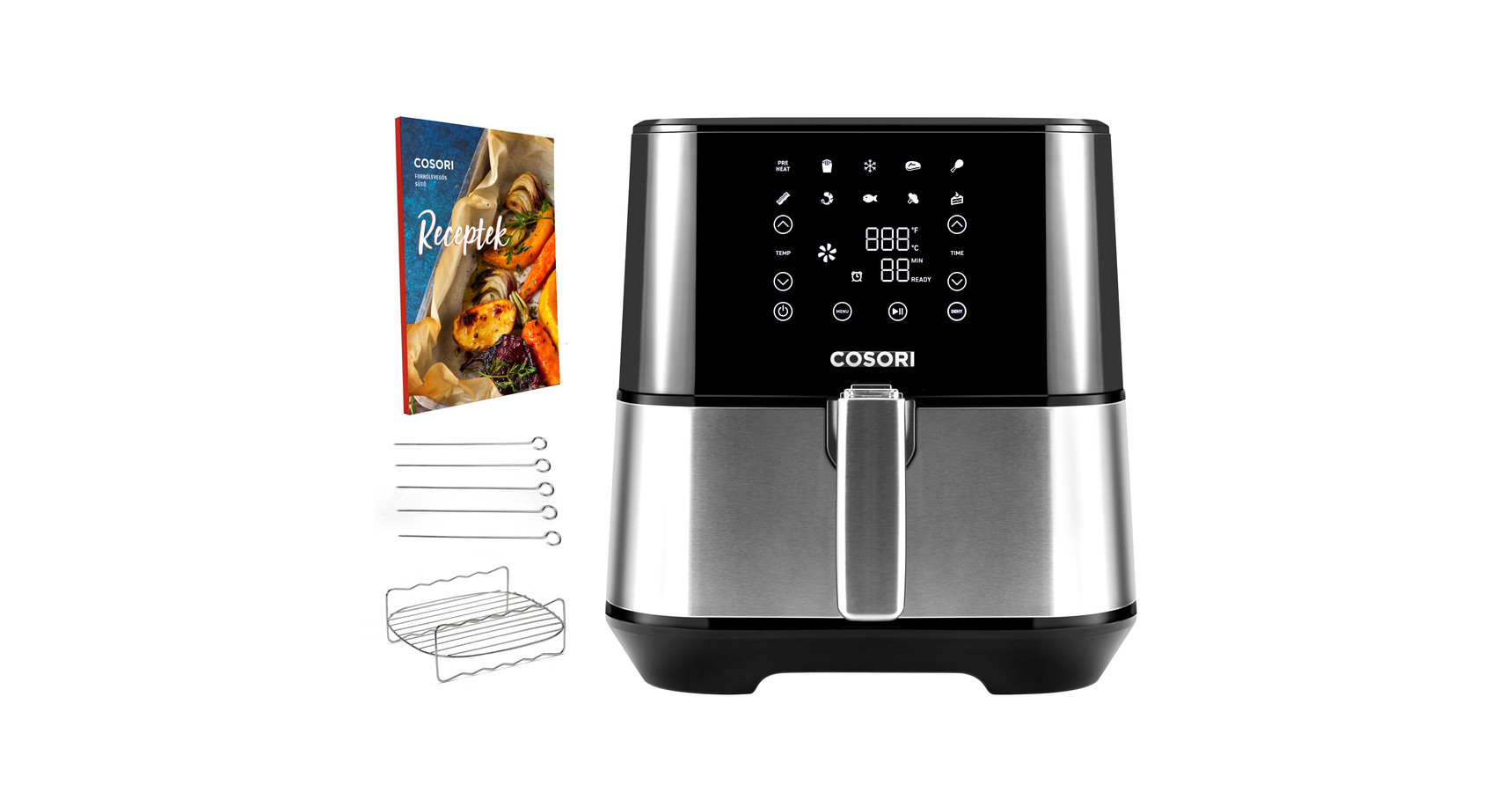 Cosori Steel Forrólevegős Sütő és Aszalógép CP258-AF-DEU - Cosori ...